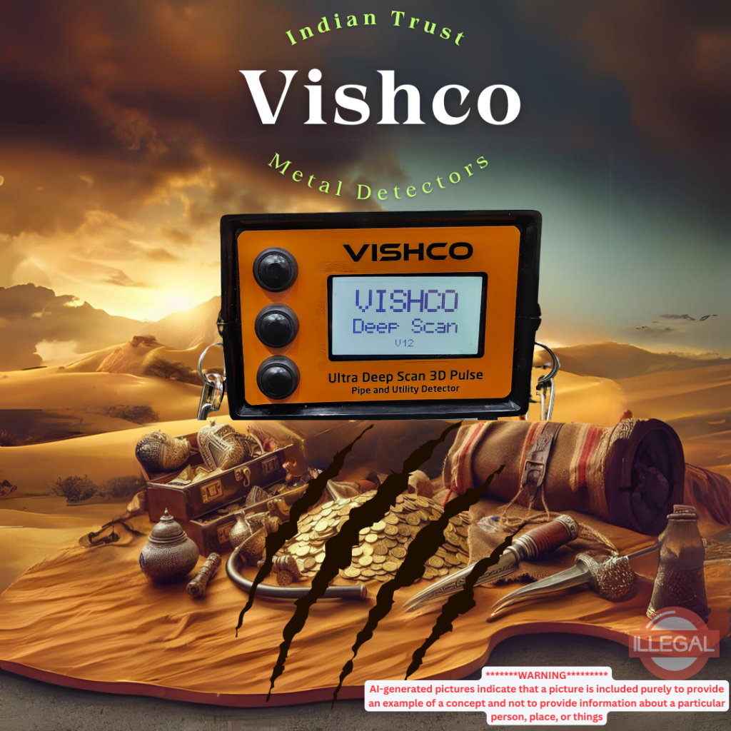Metal Detector – Vishco Deep Scan 3D Deep Search Metal Detector